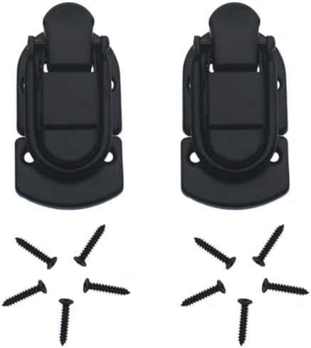 LBTODH 2 PCS Retro Toggle Latch Black Antique Flat Hasp Metal Duck ...