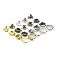 Metal Snap Button Sets 100pcs 12mm Eyelets Grommets Buckle Leather Rvet ...