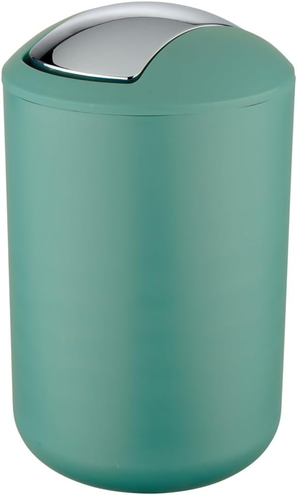 Amazon.com: WENKO Small Trash Can with Lid, Garbage Bin with Swing Lid ...