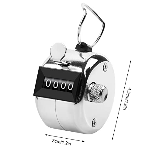 Snapklik.com : Oligei 2 Pack Metal Hand Counter Four-Digit Counter