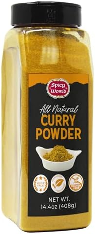 Amazon.com : Spicy World Curry Powder 14.4 oz Jar - Authentic Blend of ...