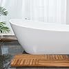 Amazon.com: Utoplike Teak Wood Bath Mat, Extra Large Shower Mat for ...