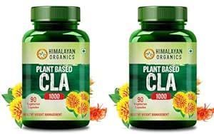 Himalayan Organics Plant Based CLA 1000 Safflower Oil Extract Fat ...