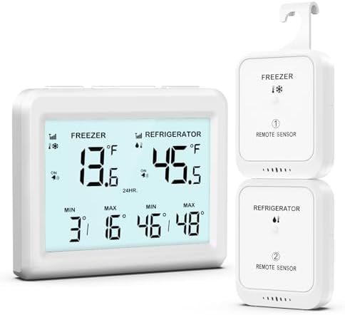 AcuRite Digital Wireless Fridge and Freezer Thermometer : Amazon.ca: Home