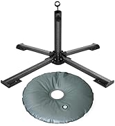 Amazon.com : AMMSUN Foldable Portable Beach Umbrella Stand-Portable ...