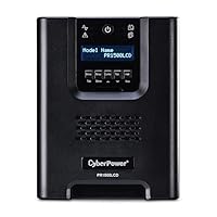 CyberPower PR1500LCD Smart App Sinewave UPS System, 1500VA/1500W, 8 Outlets, AVR, Mini-Tower ...