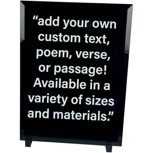 Amazon.com: Customizable Quote Plaque – Personalized Engraved Wall Art ...