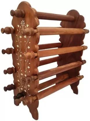 Handyytwwisst Sheesham Wooden Bangle Stand|Folding Churi Stand|Bangle ...