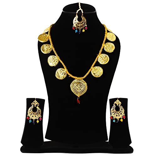 Buy Mehtab Emporium Punjabi Traditional Tavitri Necklace Jewellery Set ...