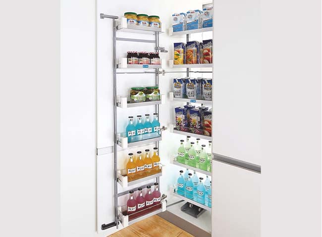 Kitchen Pantry 6 Layer Pantry Unit Glass Soft Close Size-600MM (564 x ...
