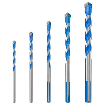 5 Pcs MultiConstruction Concrete Drill Bit Set Masonry Drill Bits ...