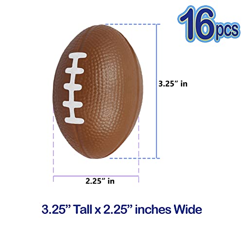 Snapklik.com : Mini Foam Footballs 16 Pcs Pack325 Inch Party Favor ...