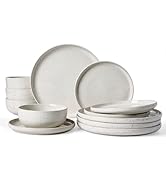 Amazon.com | Famiware Mercury Plates and Bowls Sets, 12 Pieces ...