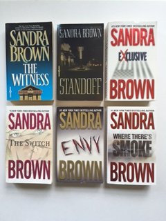 Sandra Brown (6 Book Set) The Witness - Standoff - Exclusive - The Switch - Envy - Where There's ...