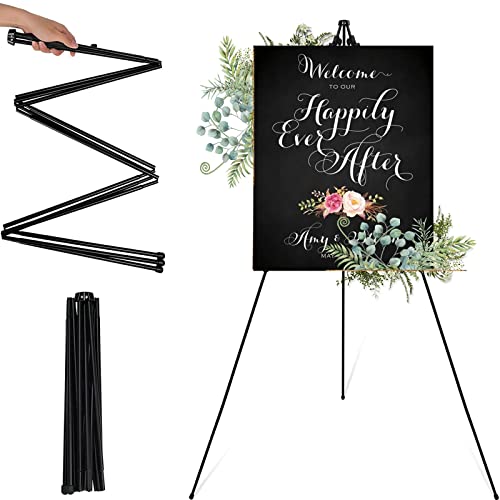 Easel Stand for Wedding – Foldable Portable 168cm High Display Easel ...