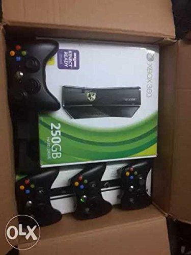 Microsoft Xbox 360 250GB and kinect Sensor and Four wireless Controller ...