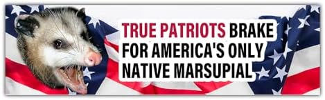 Amazon.com - United by Color Possum Bumper Sticker (Large) - U.S. Flag ...