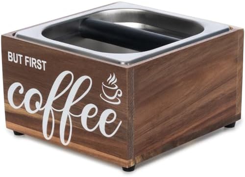 Amazon.com: Knock Box for Espresso Grounds, Espresso Coffee Kitchen ...