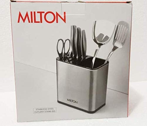 MILTON Stainless Steel Cutlery Stand Big : Amazon.in: Home & Kitchen