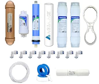 AquaAce Complete Ro Service Kit with Copper Filter 80GPD Ro Membrane ...