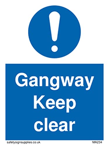 Gangway Keep Clear Sign – BigaMart