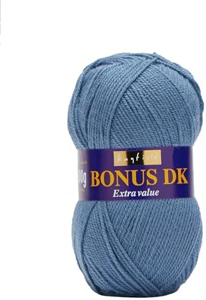 5 x 100g Woolcraft Dk Double Knitting Wool, Yarn (5 x 100g White 7f76 ...