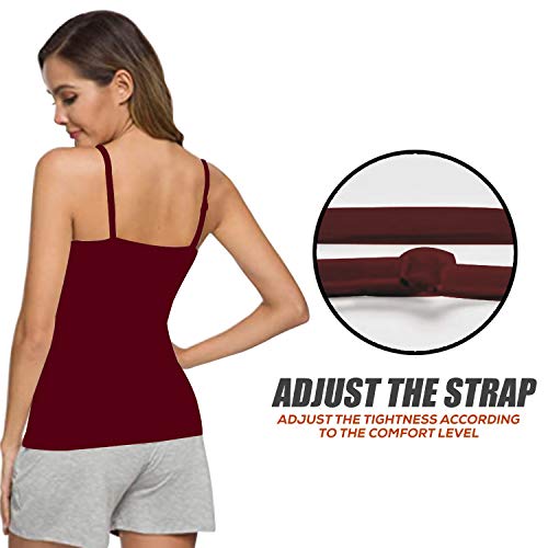 Buy pietra Womens Slip Baniyan Inner for Women Spaghetti Tops Strip top ...