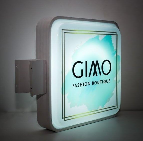 Acrylic LED Lollipop Flange Message Signage Board (18" Inch x 18" Inch ...