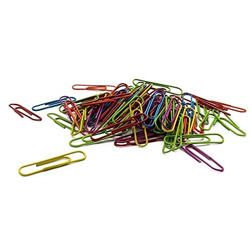 Emraw Regular Jumbo Color Paper Clips 50mm – for School, Office & Home ...