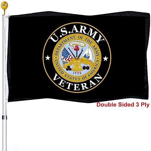 Amazon.com : US Army Veteran Flags 3x5 Outdoor Double Sided- United ...