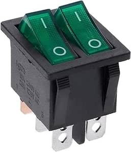 CABLEPELADO - ON/OFF Rocker Switch, SPST 6 Pin | Switch 6 Terminals ...