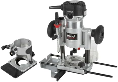 TREND T4EK 1/4" Variable Speed Workshop Router and Kitbox, 850 W, 230 V ...