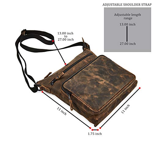 Buy COCHOA Women's Crossbody Real Leather Triple Zip Bag, Purse, Travel ...