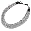 BOBIYA 2 Strand Synthetic Hair Braided Headband Classic Chunky Plaited ...