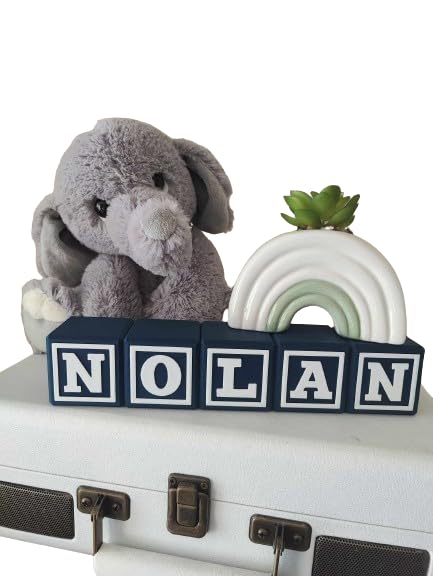 Amazon.com: Personalized Baby Blocks - Baby Shower Gift - Newborn Gift ...