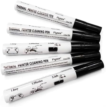 Amazon.com: GREUS 5 Pack Thermal Printer Cleaning Pens, Universal Print ...