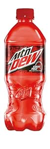 Amazon.com : Mountain Dew Code Red 20 Oz Plastic Bottles Pack of 24 ...
