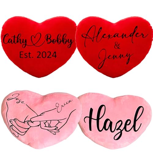 Amazon.com: Personalized custom heart pillow with name : Handmade Products