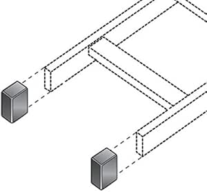 Amazon.com: Black Box Ladder Rack End Cap Kit, Ladder Rack End Cap Kit ...