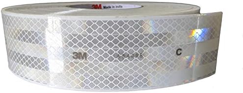 3M 2 inch (50.8 mm) Width x 20 Feet High Intensity Warning Retro ...