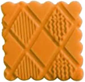 Amazon.com: Fat Daddio's Acrylic Diamond Weave Impression Rolling Pin ...