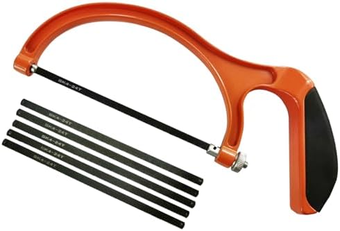 Tomtary 155mm Hacksaw Pro Mini Hacksaw Set with 5 Exchangeable Carbon ...