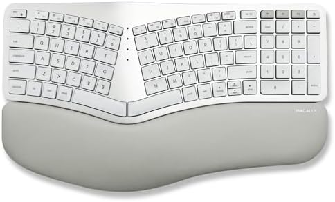 Amazon.in: Buy Macally Backlit Bluetooth Ergonomic Keyboard for Mac ...