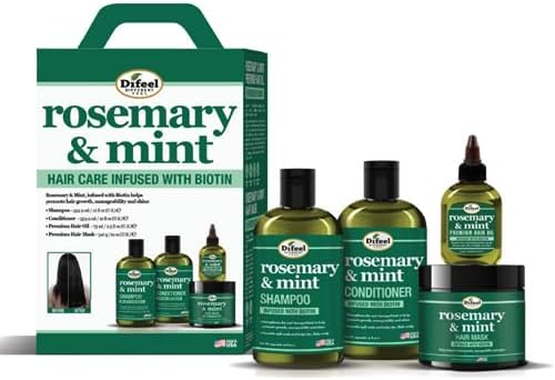 Amazon.com : Difeel Rosemary & Mint Biotin Shampoo & Conditioner 5-PC ...