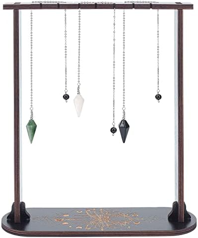 Amazon.com: CREATCABIN Butterfly Pendulum Display Stand Holder Wooden Crystal Display Shelf with ...