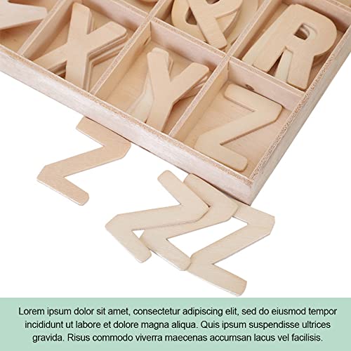 Hoze Letters Set, Natural Wood Alphabet, Children’s Wooden Numbers ...