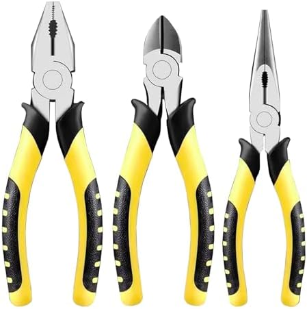 Pliers Set Wire Cutter Plier Household Tool Kit Sets, 6" Long Needle ...