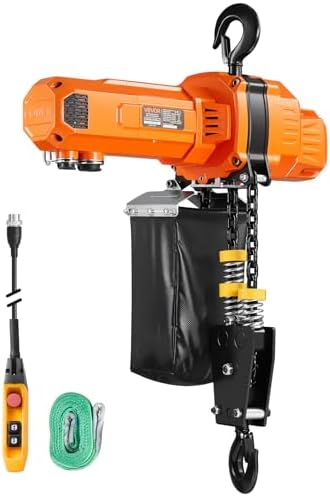 VEVOR 2-Speed Electric Chain Hoist 2200 lbs, 20ft Lifting Height, 120V ...