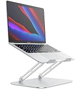 Laptop Stand, OMOTON Laptop Mount, Aluminum Laptop Holder Riser Stand ...