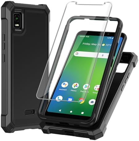 Amazon.com: HAIJ for AT&T Vista case, with Tempered Glass Screen ...